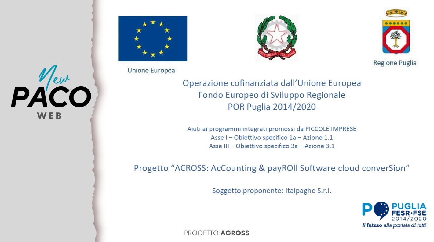 In arrivo il nuovo Paco Web - Webclient